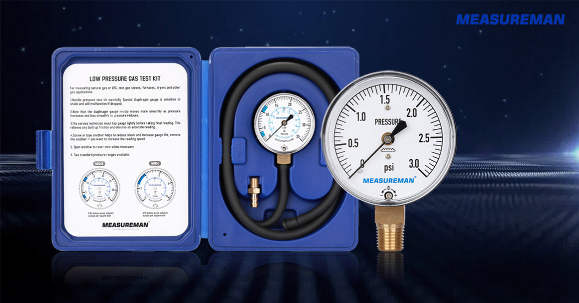 measureman pressure gauge,tire gauge and bimetal thermometer ...