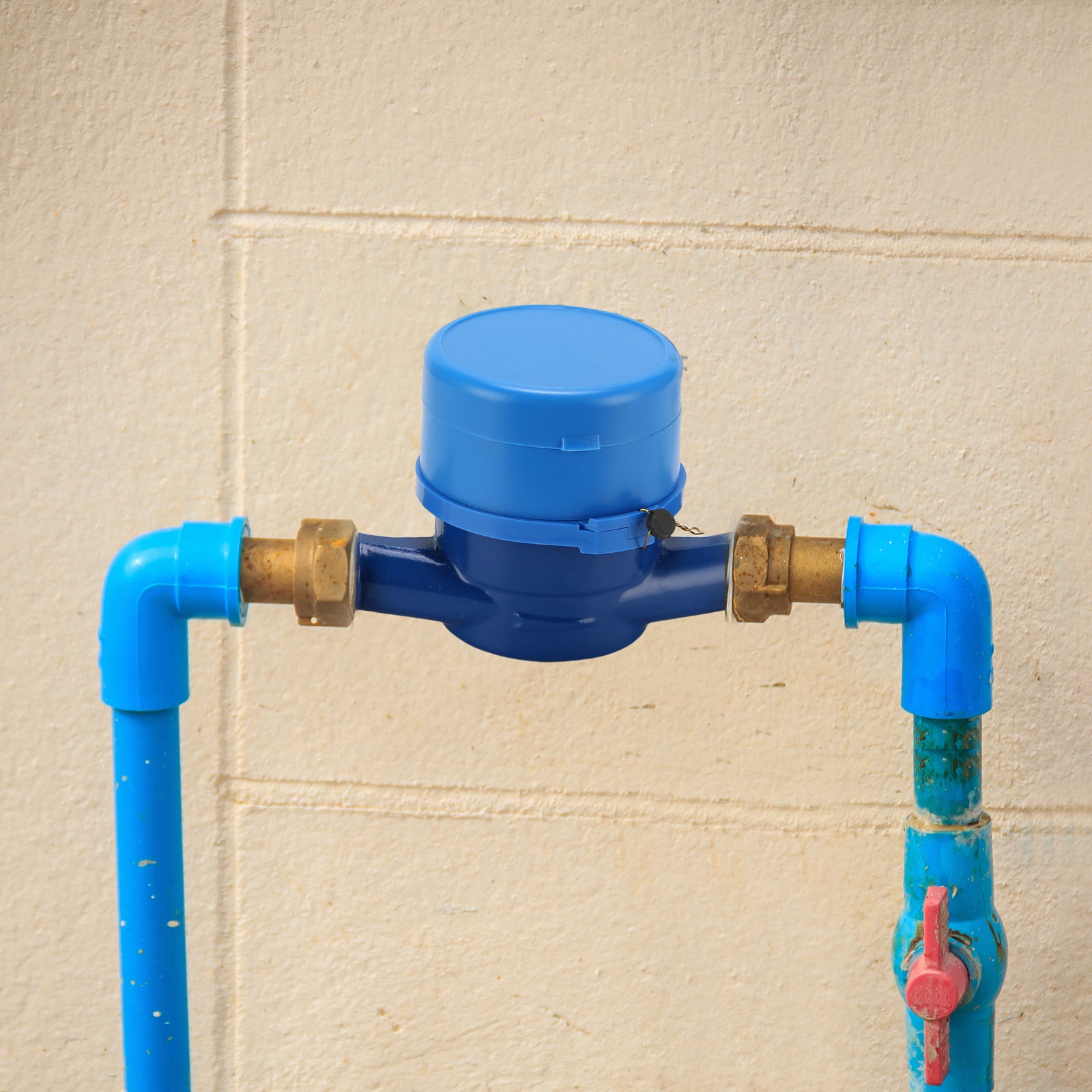 MEASUREMAN 3/4" Single-Jet Pulsed Brass Water Meter Gallons Measuremen ...