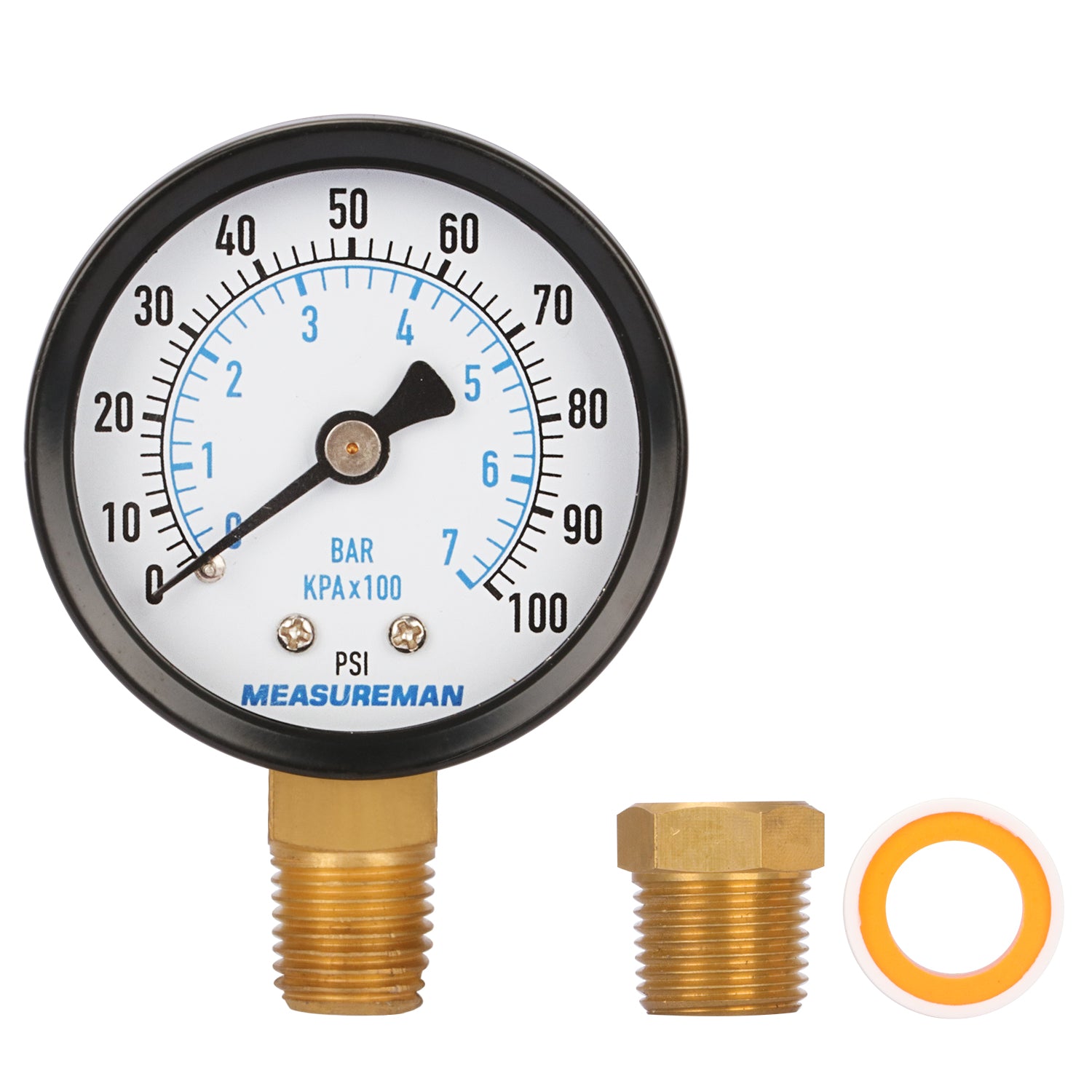 0 to 100 psi pressure gauge store